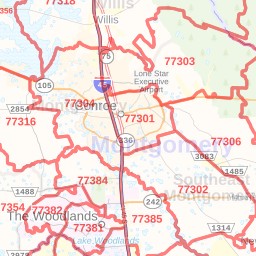 Magnolia Tx Zip Code Map - Map