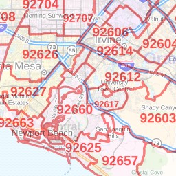 Newport Beach Zip Code Map - Map